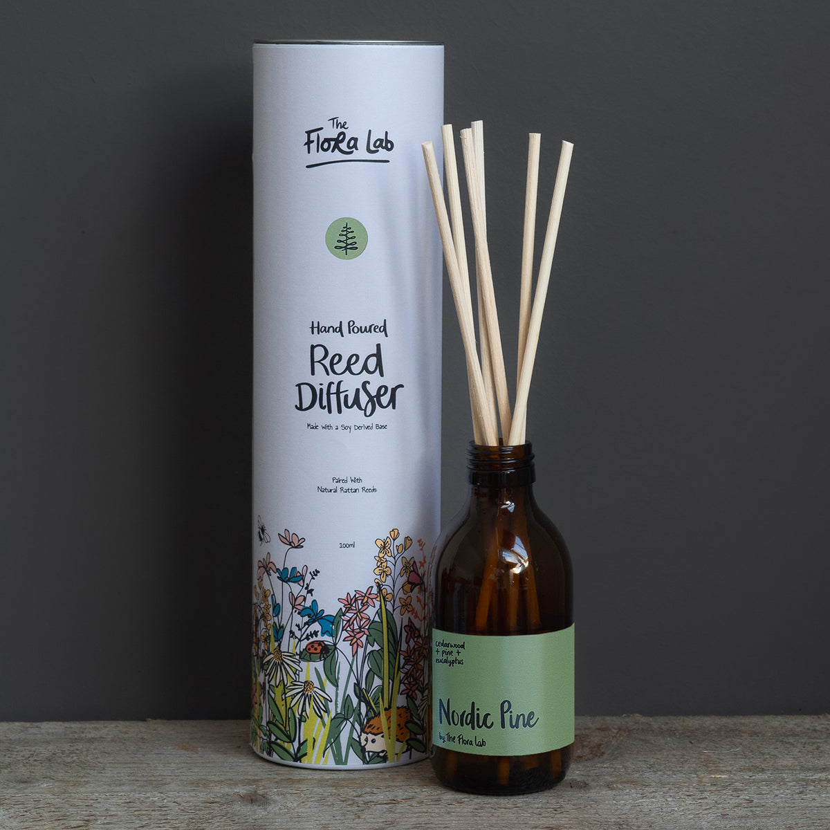 Nordic Pine Reed Diffuser - Fir Tree Fragrance | The Flora Lab