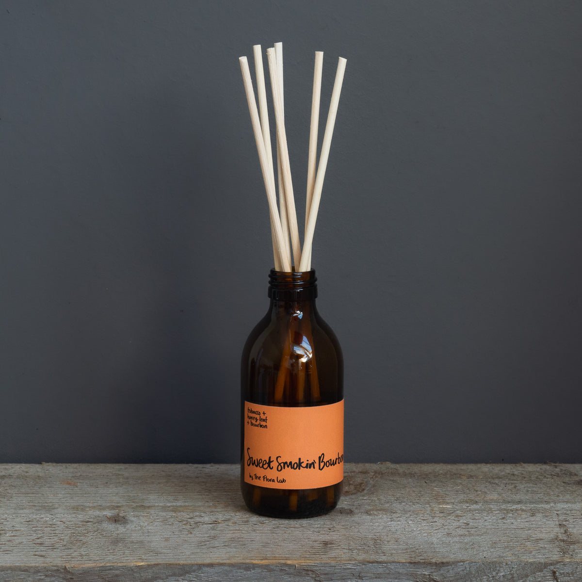 Sweet Smokin' Bourbon Soy Derived Reed Diffuser | The Flora Lab